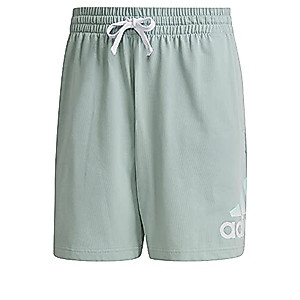 adidas Men's Tall Size Essentials Tie-Dyed Inspirational Shorts, Hazy Green, Small