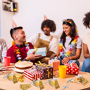 Henoyso 45 Pcs Airplane Keychain Party Favor, Including Airplane Compass Keychain with Thank You Tags, Organza Favor Bag for Party