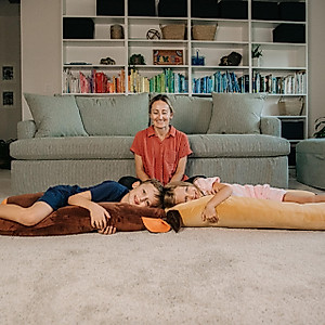 KRITTERS – 41" Body Pillow for Kids, 6 Fun Kritters, Incredibly Soft Silk Cotton Stuffed Animal Pillow, Pillow Pets for Boys or Girls, Washable Cuddle Toys, Calming Anxiety, ADHD or Special Needs