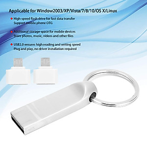 USB Flash Drive 12.0 1GB / 2GB / 4GB / 8GB / 32GB / 64GB with Type C Adapter, USB 2.0 Flash Drive Memory Stick Storage Expansion Flash Drive for iPhone iOS Android Smartphone(16 GB)