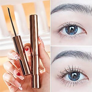 Mini Brush Mascara, For short and sparse eyelashes，Lengthening and Thick, Volume, Long Lasting, Waterproof & Smudge-Proof, All Day Full（1 Pcs）