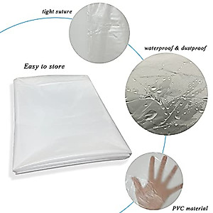 Microscope Dust Cover Compatible with 3.5X-180X, 3.5X-90X, SW-3T24Z - Lab lensmeter Instruments Accessories, PVC, Extra Large, 31.1"x23.2"x20.5"