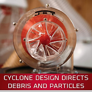 JET Cyclone Dust and Chip Separator with 20-Gallon Bin (717650) Black