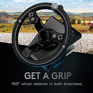 Logitech G Farm Simulator Heavy Equipment Bundle (2nd Generation), Steering Wheel Controller for Farm Simulation 22 (or Older), Pedals, Vehicle Side Panel Control Deck for PC