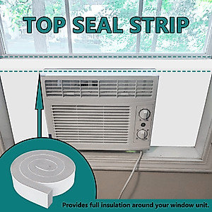 Daisypower Surround Insulation Side Panels for Indoor Window Air Conditioner Unit,AC Foam Insulated Panel Kits,17in H x 9in W AC Side Panels Kit with Weather Seal Tape for AC Cover Accessroies