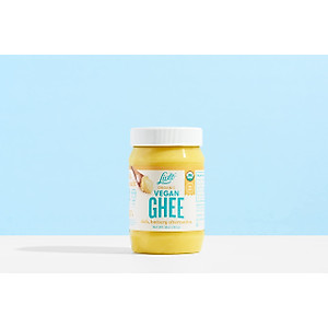 Livlo Organic Vegan Ghee - Plant Based Butter - No Refrigeration Necessary - Dairy Free, Soy Free, Gluten Free Substitute to Ghee and Butter - 14 oz.
