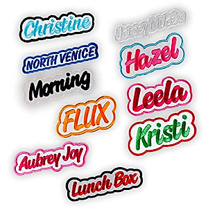 Unique Freehand Border Alphabet Patch Embroidered Iron On/Sew On Personalised