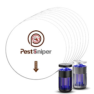 PEST Sniper Indoor Fruit Fly Trap Glue Pad Refills (20 Pack) - Sticky Traps for Mosquitoes, Gnats, Moths, and Fruit Flies