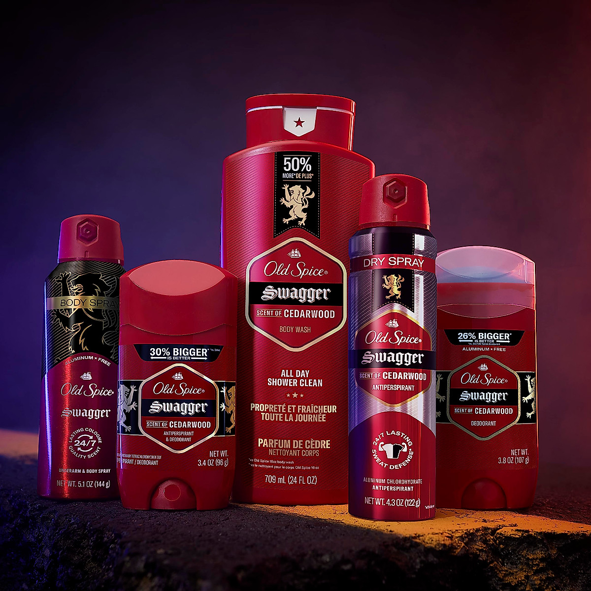 Old Spice Aluminum Free Body Spray for Men, Wolfthorn, 5.1 Oz (Pack of 3)