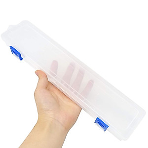 Honbay 13.19 * 2.76 * 1.38inch Paint Brush Holder Paint Brushes Storage Box Container for Watercolour Oil Paint Pencil Drawing Tool