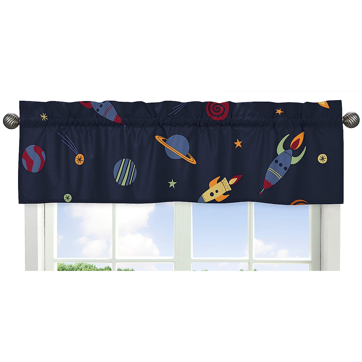 Sweet Jojo Designs Space Galaxy Rocket Ship, Planet, Galactic 11 Piece Baby Boy or Girl Bedding Crib Set