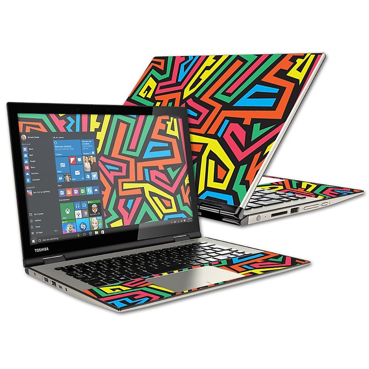 MightySkins Skin Compatible with Toshiba Satellite Radius 12.5" wrap Cover Sticker Skins Hyper