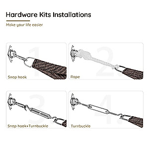 Quictent 20X20FT 185G HDPE Square Sun Shade Sail Canopy 98% UV Block Outdoor Patio Garden with Hardware Kit (Brown)