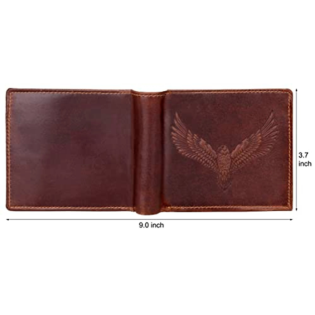 URBAN FOREST Zeus Leather Wallet & Accessory Set for Men, Caramel Brown, Casual