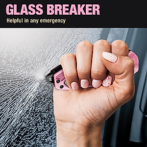 GOOD WORKER Legal Pink Pocket Knife for Women Self Defense - 2.95” Serrated Folding Blade Knives - Cute Girl Tool - Gifts Idea for Her - Perfect for Gilfriend Wife Woman - Gifts for Mother 6680 P