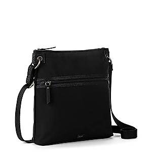 The Sak Esperato Flat Crossbody in Recycled Nylon, Black