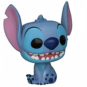 Funko Disney: Lilo & Stitch - Smiling Seated Stitch Pop! Vinyl Figure (Bundled with Compatible Pop Box Protector Case)