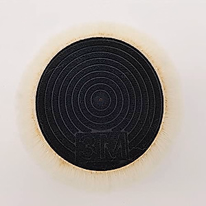 SiMaXuanCar Wool Polishing Pad 5 inch Velcro Polishing Pad for Drill Buffer Attachment with M14 Drill Adapter