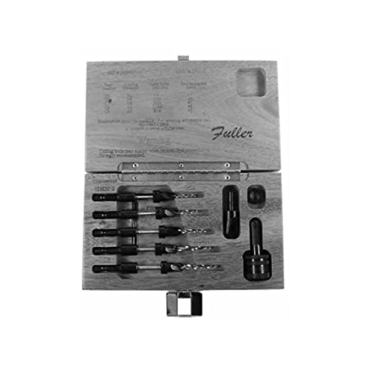 W.L. Fuller 10390006 No. 6 Countersink / Taper Drill Bit Set for #5 to #9 Screws