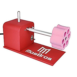 Masbros Cup Turner Fully Assembled All Metal Tumbler Spinner Machine Cup Rotisserie with Metal Bearing for Craft Tumbler （2 arms 4 Foams)