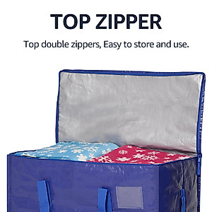 Moving Bags Heavy Duty Extra Large, Alternative for Moving Boxes & Moving Supplies, Storage Bag with Handles, Lid&Zippers, Packing Bags for Clothes, Camping & College Moving Essentials(Blue, 6 Pack)