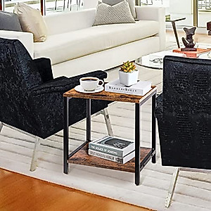 Short Table Small Table Stand Small Tables for Small Spaces Low Small Side Table Black Metal Small End Tables Living Room Printer Tables Mini Coffee Table Little Small Night Stand Nightstand Bedroom