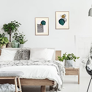 Fixwal 11 x 14 Aluminum Picture Frame, Metal Rose Gold Frame Tempered Glass with Mat for Wall Display, Wedding Table Numbers (Rose Gold, 1-Pack)