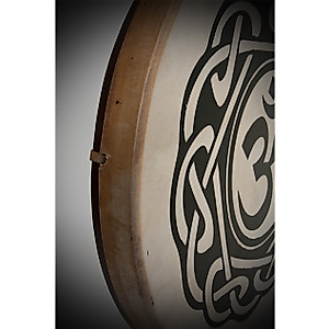 DOBANI Pretuned Goatskin Head Wood Frame Drum w/Beater 22"x2" Om