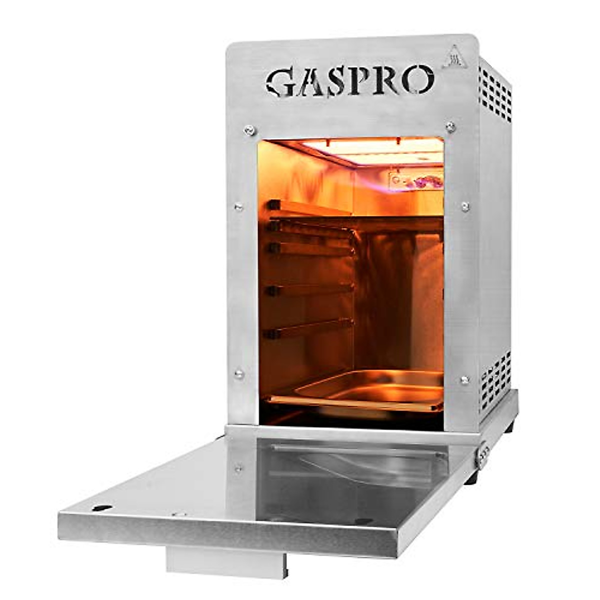 GASPRO 1500℉ Quick Cooking Propane Infrared Steak Grill with Foldable Dustproof Panel, 304 Stainless Steel