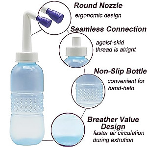 Portable Handheld Personal Hygiene Refresher Toilet Butt Cleaner Travel Bidet Spray Bottle for Home 450ml