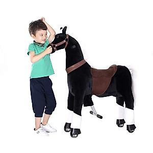 Gidygo Kids Ride On Pony Riding Walking Horse Plush Animal for Children 3 to 6 Years Old or Up to 65 Pounds