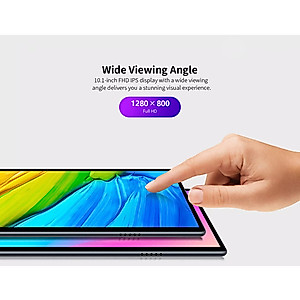 10.1 inch Android Tablets Tablet pc 8gb+128gb tab Support Phone Call WiFi Bluetooth Dual SIM Online Class Zoom Tablet pc (Black)
