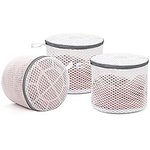3Pcs Durable Honeycomb Mesh Laundry Bags for Delicates, Lingerie Wash Bag 6 x 7 Inches