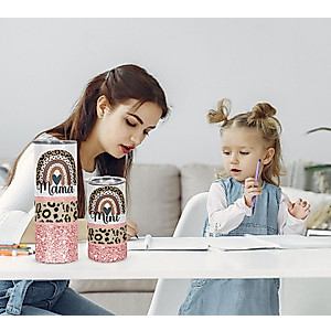 Cosictic Mama And Mini Skinny Tumbler Set For Mom And Kids, Mother's Day Gift For Mom New Mom Mom To Be