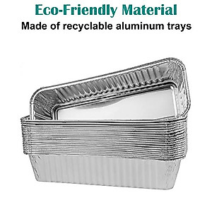 EasiBBQ Aluminum Foil Grill Drip Pans for Camp Chef Portable Grill, Disposable Aluminum Grease Pan Liners, 20 Pack