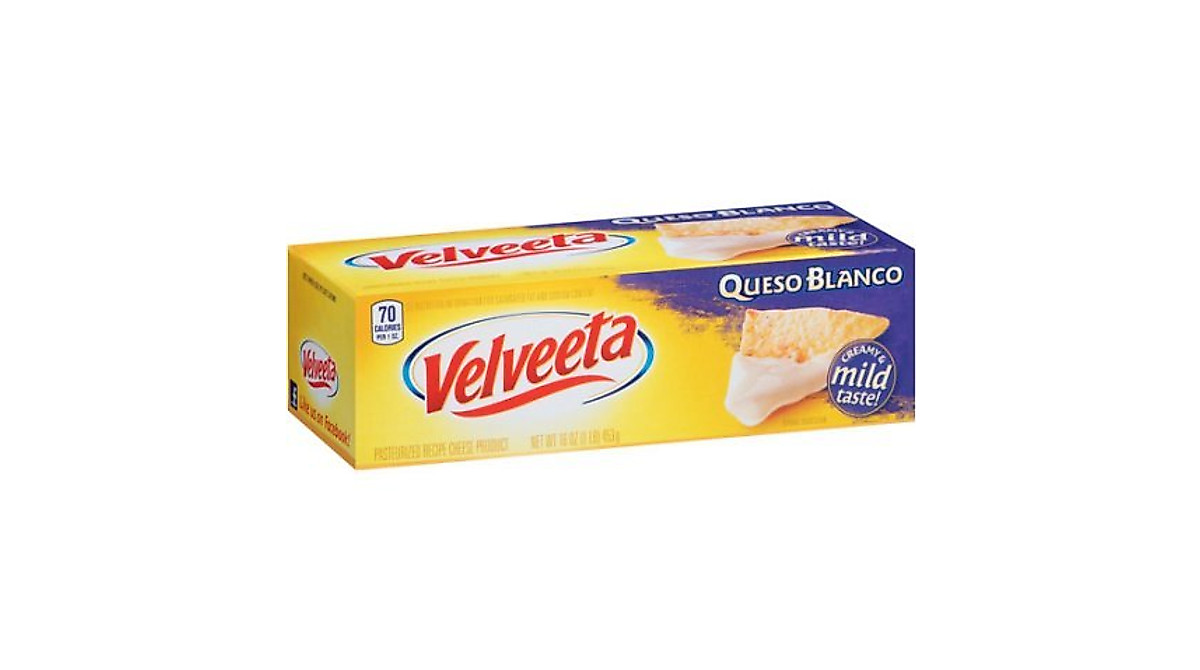 Velveeta Queso Blanco Cheese 16 oz | Melts Better & Less Fat