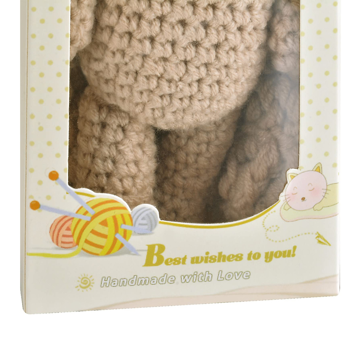 ISOCUTE Newborn Photography Outfits Baby Photoshoot Props Boy Girl Hat Bear Infant First Picture Photo Gift Box Khaki