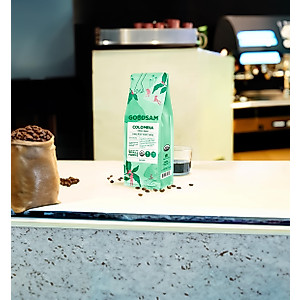 GoodSAM Organic Ground Coffee, Medium Roast 2 lb, Colombian Single Origin, Non GMO Arabica Beans, Vegan, Keto, Regenerative Farming, Direct Trade