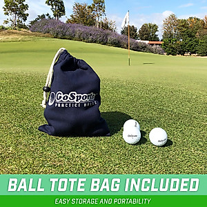 GoSports All Purpose Golf Balls for Play or Practice - 32 Pack with Tote Bag