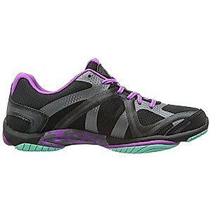 Ryka Women's Influence Black/Sugar Plum/Vivid Aqua Training Shoe 8.5 M US