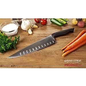 Ergo Chef Prodigy Series Chef’s Knife with Hollow Ground Edge, 10-inch