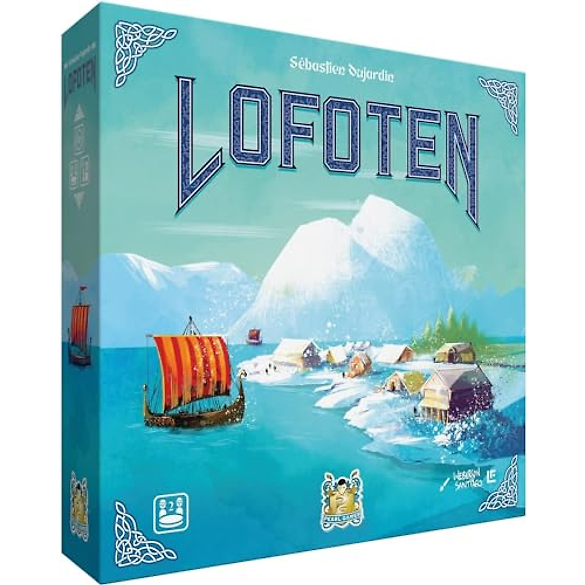 Pearl Games Lofoten Board Game | Viking Themed Strategy Game | Hand Management Game | Competitive Two Player Game for Kids and Adults | Ages 12+ | 2 Players | Average Playtime 40 Minutes
