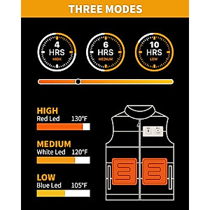 Sofe Lightweight Heated Vest for Men/Women with Battery Pack Rechargeable Electric Heated Apparel Battery Included