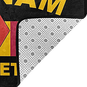 5th Infantry Division 'Red Diamond' Vietnam Combat Veteran Area Rug Living Room Bedroom Kitchen Sofa Bedside Carpet Floor Mats 36"X24"