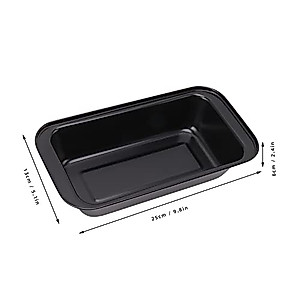 Loaf Pan for Baking Bread 25x13cm/9.8x5.1inch Baking Loaf Pans Carbon Steel Bread Pan for Bakeware Bread, Baking Tools for Oven Baking Bread Mold, Black