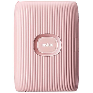 Fujifilm Instax Mini Link Instant Smartphone Printer (Dusky Pink) with Instax Film Pack (2 Items)