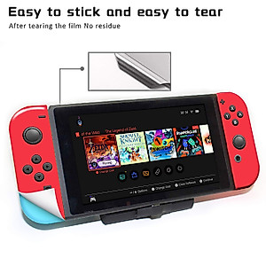 oqpa for Nintendo Switch Skin Cute Kawaii Cartoon Character Design Sticker,Fun Funny Fashion Cool Switch Game Skins for Us Girls Boys Kids Stickers+Tempered Glass Film for Nintendo Switch(Angel)