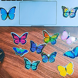 Bleidruck Printable Sparkle Holographic Sticker Paper 20 Sheets 8.5x11 Inch Waterproof Glitter Vinyl Sticker Paper Quick Dry for Inkjet/Laser Printer