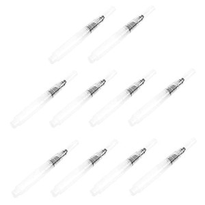 10pcs Travel Set Paint Brushes Set Bulk Pencils Water Brush Water Coloring Brush Pen Water Pen Flat Pen Writing Brush Watercolor Brush Water Soluble Brush Set Refillable