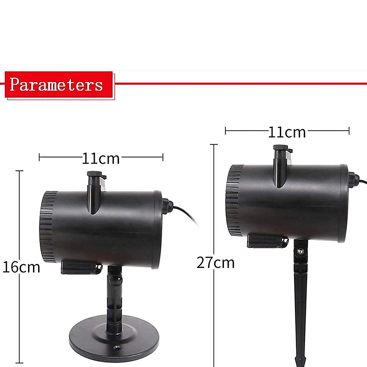 IIIL Christmas Light Projector Snowflake, Projector Waterproof Projection Lamp Remote Control Decorations Lighting Halloween Wedding Party Garden Landscape Home Theatre